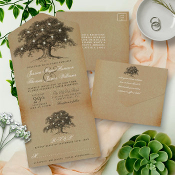 Oak Tree Wedding Invitations – PaperAnn